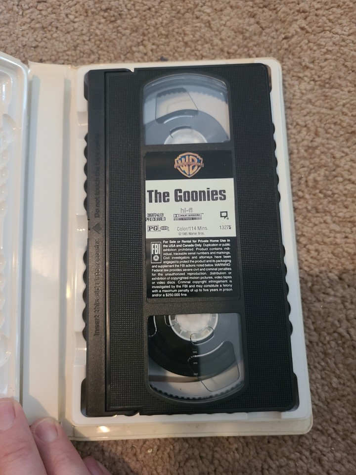 The Goonies VHS Tape - Clam Shell 1994 | eBay