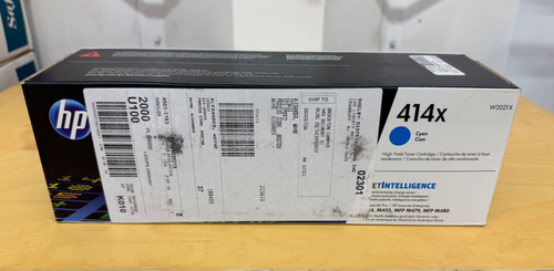 HP Genuine 414X W2021X High Yield Cyan Toner Original M454 M455 MFP ...