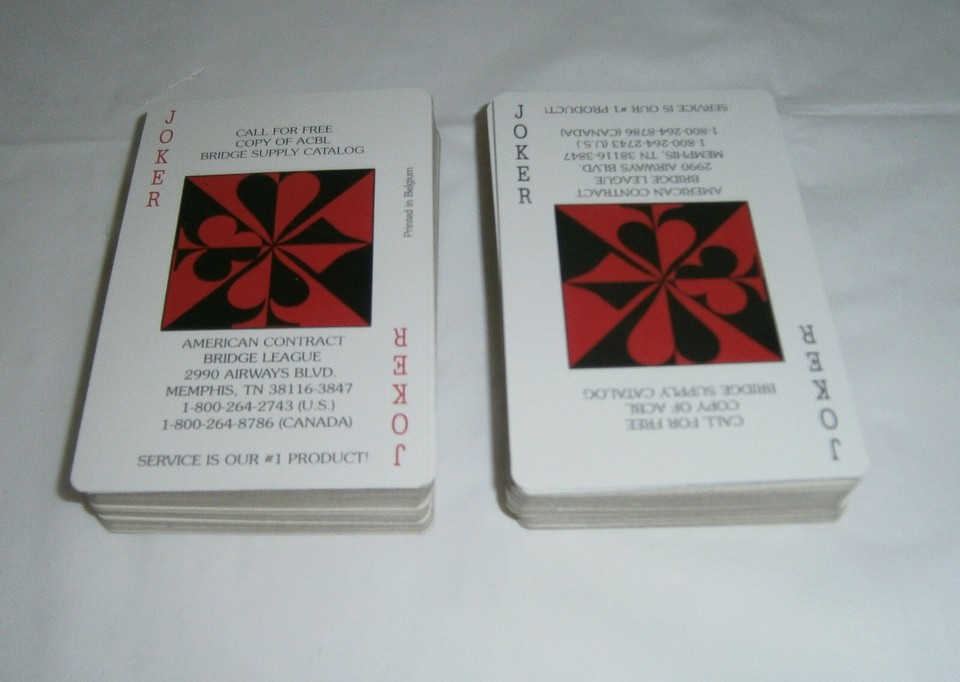 2 Vintage 1987 American Contract Bridge League ACBL Baltimore MD ...