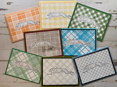 GREYHOUND - Handmade Note Cards - Set of 8 | eBay