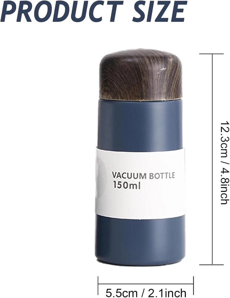 Small Thermos Flask for Milk Coffee Tea, 150ml Small Thermos Flask of ...