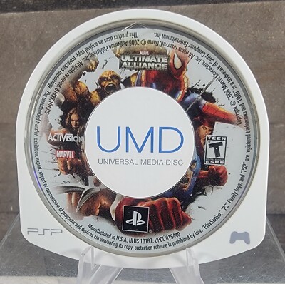 Marvel Ultimate Alliance (Sony PSP, 2006) UMD Game Disc / Cartridge ...