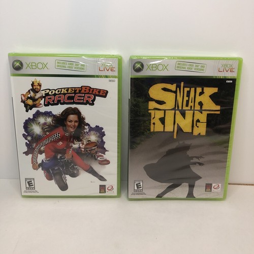 Xbox - Burger King Games - Sealed - Sneak King & Pocket Bike Racer | eBay