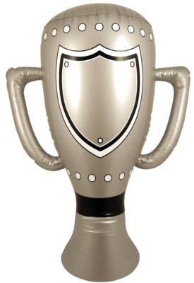GIANT INFLATABLE 60cm SILVER TROPHY WORLD CUP 2022 FOOTBALL TOY PARTY ...