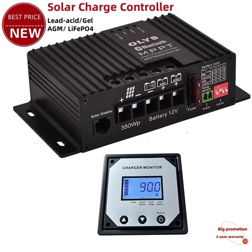 OLYS MPPT5025A-DUO-BT 25A Bluetooth Solar Charge Controller + Charge ...