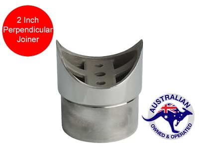 HANDRAIL SUPPORT PERPENDICULAR CONNECTOR 316 STAINLESS STEEL TUBE 50 ...