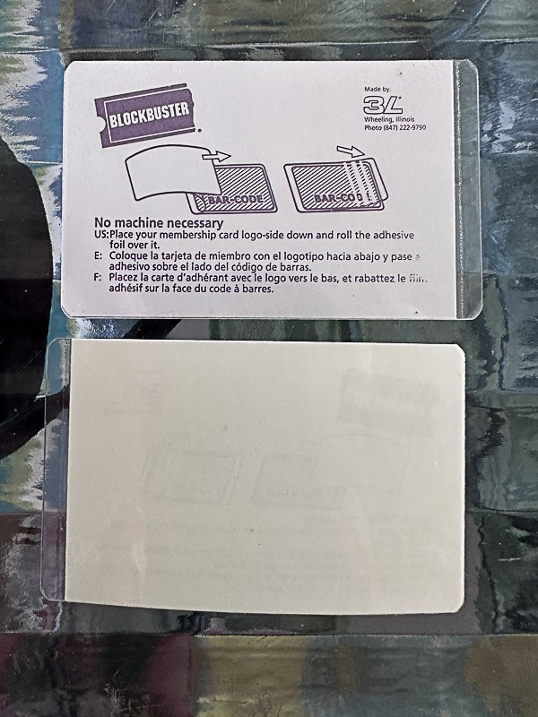 Lot of 8 2007 UNUSED BLOCKBUSTER MEMBERSHIP CARD SHEETS & LAMINATE ...