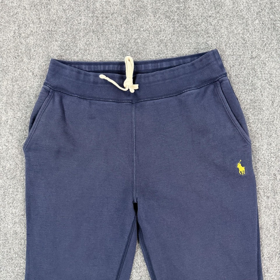Polo Ralph Lauren Pants Mens Medium Blue Jogger Sweatpants Drawstring ...