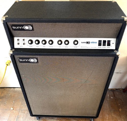 Sunn Solarus Tube Guitar Amp 1967 Silver Face w/ Pedal Serviced and ...