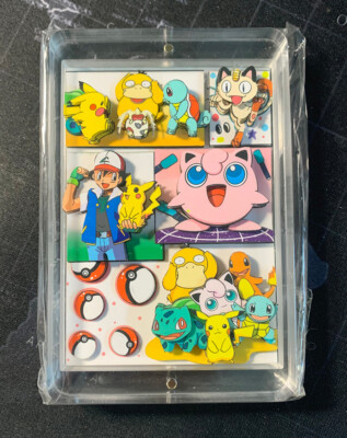 Pokemon Acrylic 3D paper display art card Pikachu Ash Meowth Jigglypuff ...