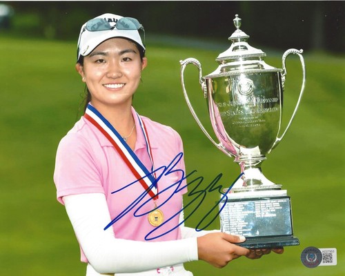 ROSE ZHANG SIGNED 8x10 PHOTO 1 LPGA GOLF PRO MASTERS AM. CHAMP BECKETT ...