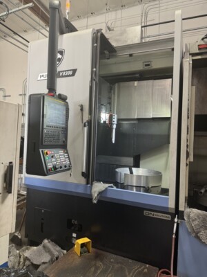 Doosan Puma V8300L VTL, 2023 - 24" Chuck, Chip Conveyor, Video ...