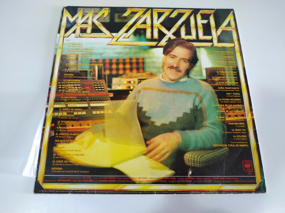 Luis Cobos More Zarzuela CBS 1988 - LP 12" Vinyl VG/VG | eBay UK