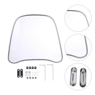 Motorcycle Accessory Clear Glass Windscreen Windshield Universal | eBay UK