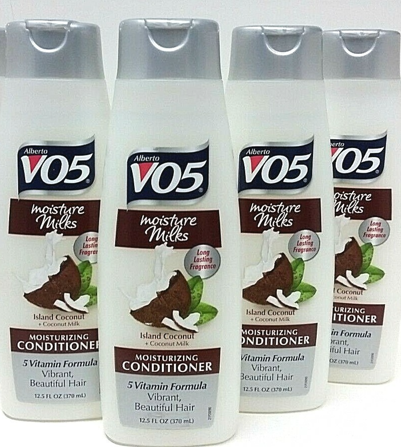 (4) VO5 Island Coconut 5_Vitamin Formula Moisture Milks Conditioner 12. ...