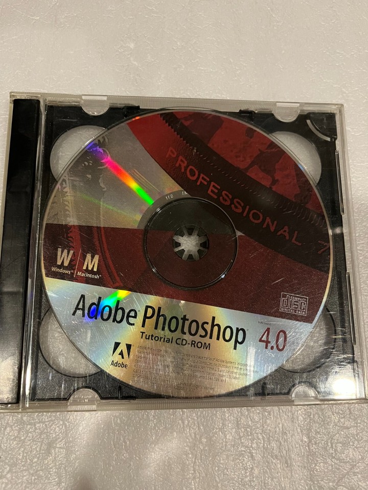 Adobe Photoshop 4.0 Application CD for Mac & Tutorial CD for Windows ...