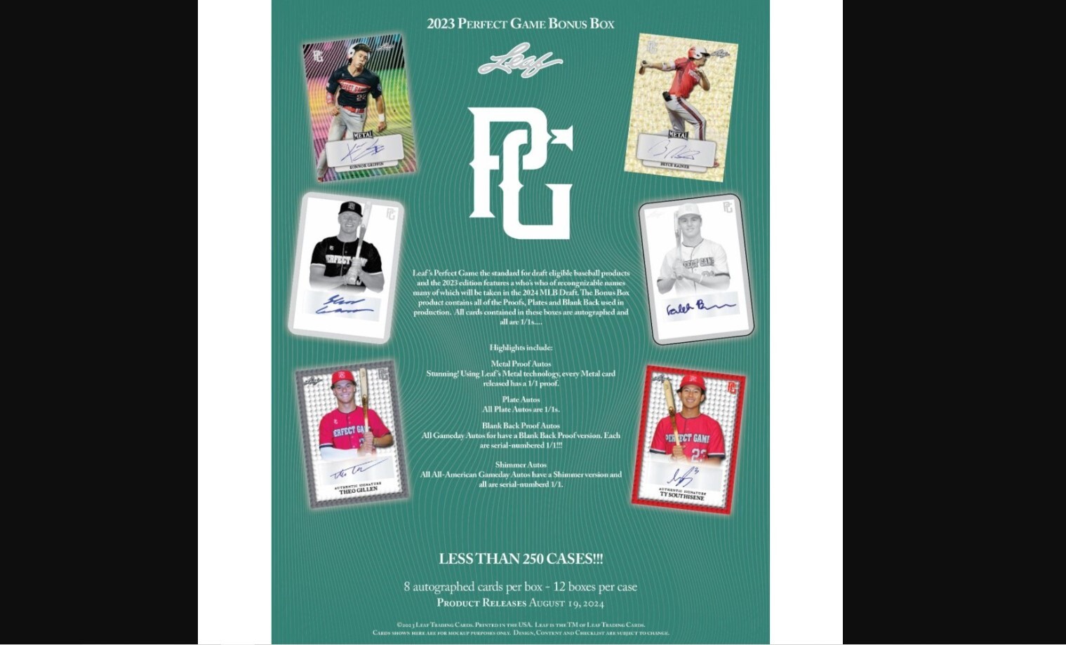 BRYCE RAINER 2023 perfect game BONUS BOX 12 box break ALL 1/1S | eBay