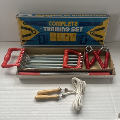 VTG Chest Pull 5 Springs Boxed Exercise Equipment Set Grip Strength 70s ...