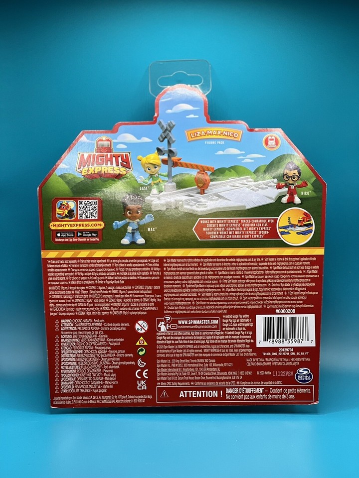 MIGHTY EXPRESS Figures LIZA MAX NICO Netflix 3 FIGURE PACK Train Show ...