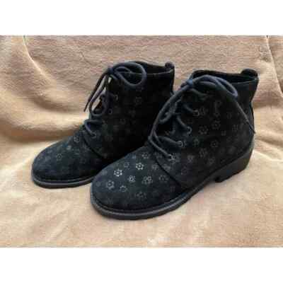 Girls Stride Rite Black Suede Leather Hiker's Boots- Size 3M | eBay