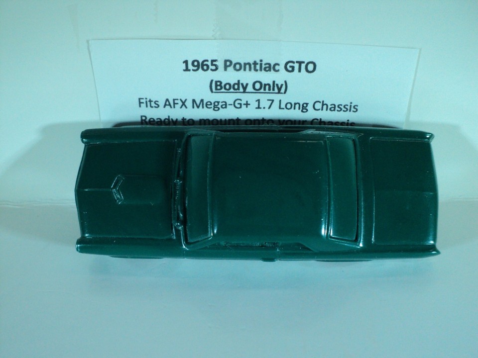 HO scale Slot Car Custom Resin body Green 1965 Pontiac GTO Fits AFX ...