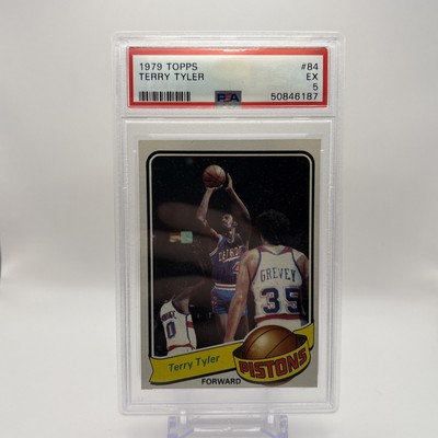 Terry Tyler 1979 Topps PSA 5 EX Graded Card Detroit Pistons Rookie #84 ...