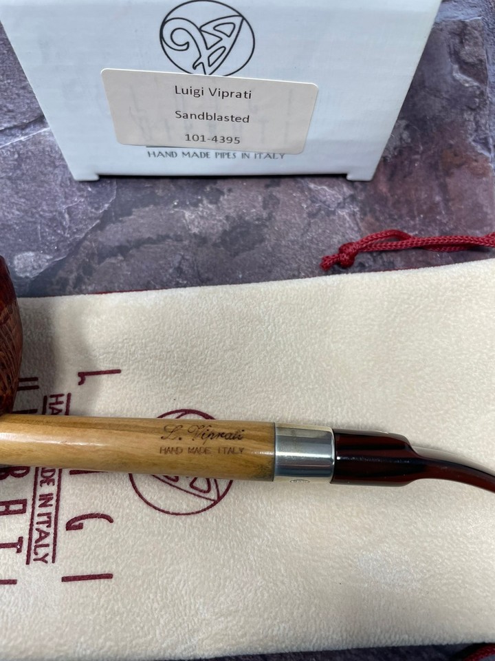 Luigi Viprati Sandblasted Tall Egg Briar Pipe, Unsmoked | eBay