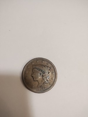 1837 Large One Cent Coin. Circulated Condition. | eBay