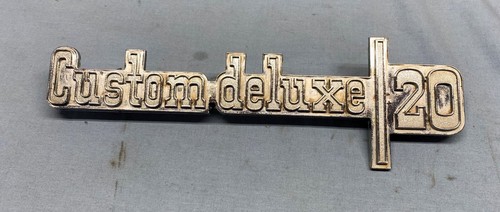 1973 73 74 75 77 78 CHEVROLET CHEVY CUSTOM DELUXE 20 TRUCK OEM EMBLEM ...