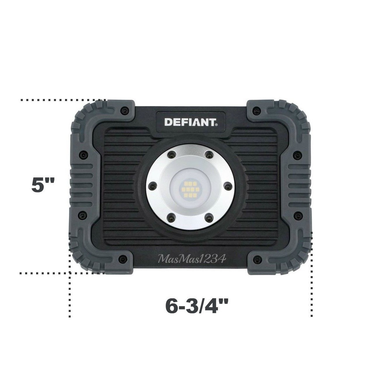 Defiant 500-Lumen Super Bright LED Work Light Unique Design Batteries ...