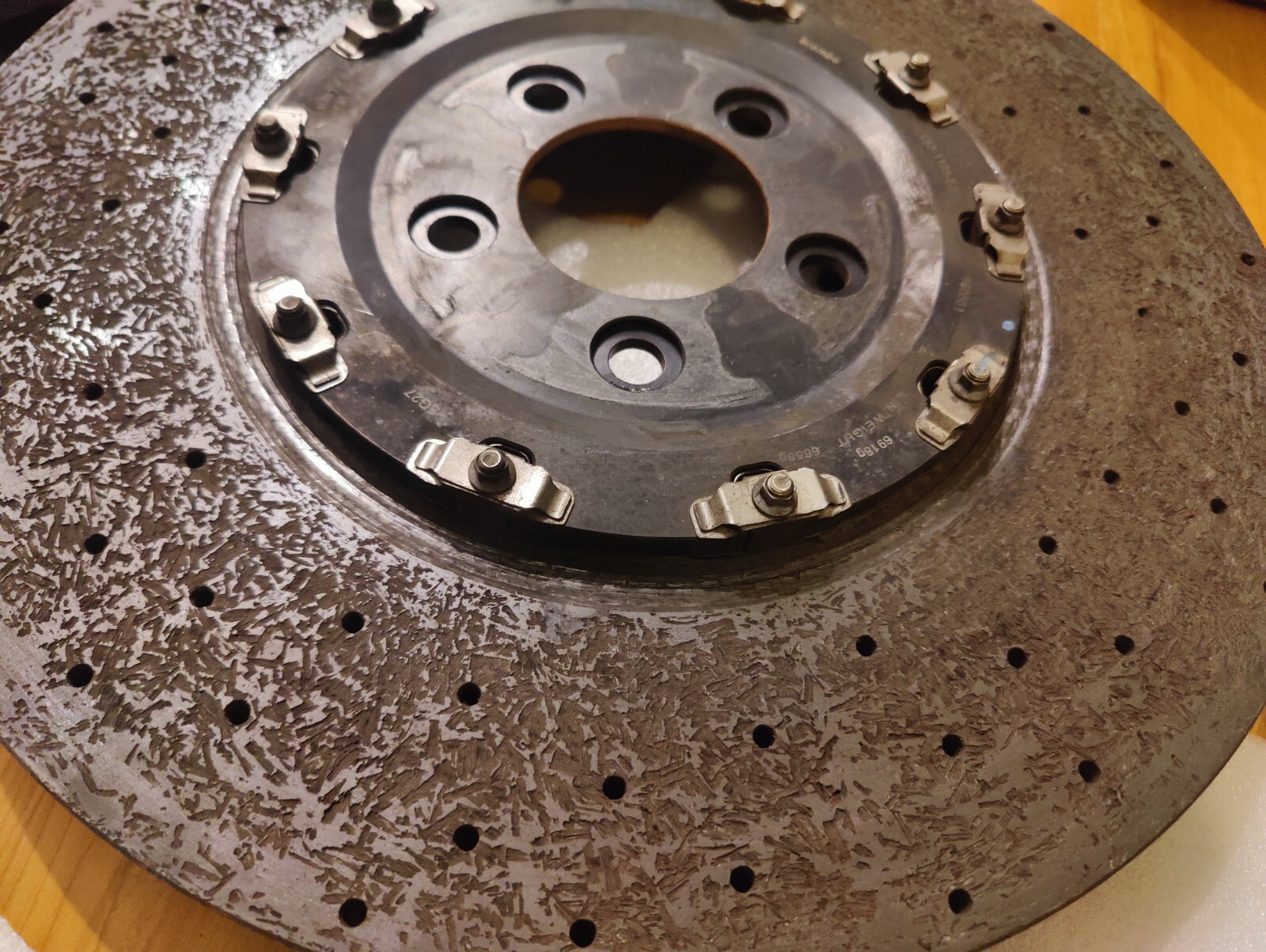 2014+ Jaguar F-Type Front Rear Brembo Carbon Ceramic Brake Rotor SVR/R ...