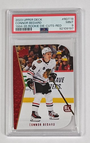 2023-24 Upper Deck Connor Bedard 1994-95 Rookie Die-Cut SP Red PSA 9 | eBay