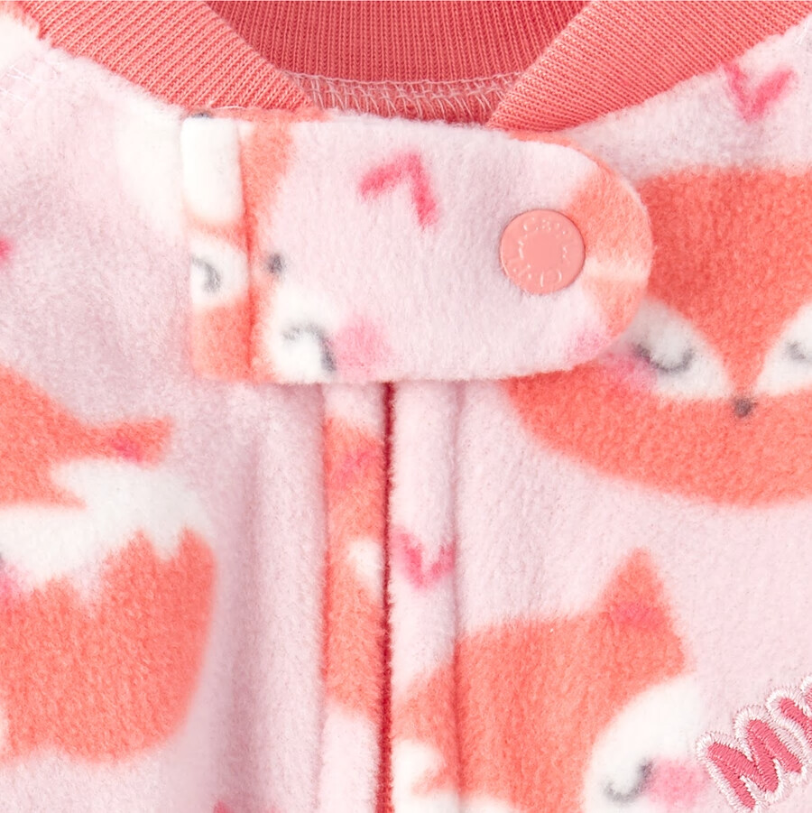 NWT The Childrens Place Unicorn Panda Fox Girls Footed Fleece Sleeper ...