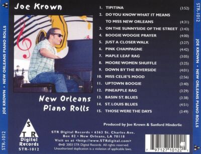 JOE KROWN - NEW ORLEANS PIANO ROLLS NEW CD 797127101221| eBay