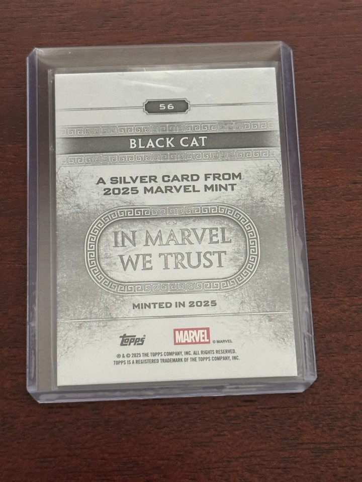 2025 Topps Marvel Mint Black Cat Silver Tier #56 Card Base | eBay