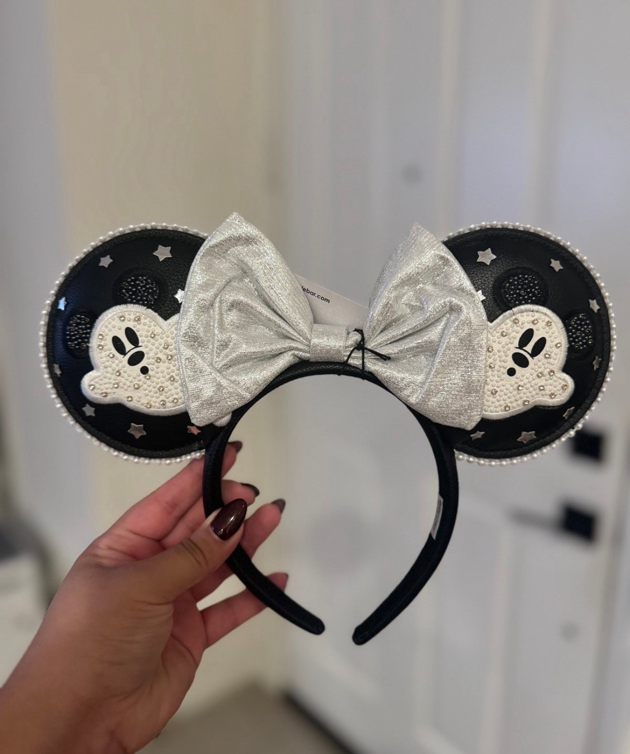 2025 Baublebar Disney Minnie Mouse Ghost Ears Headband Limited Edition ...