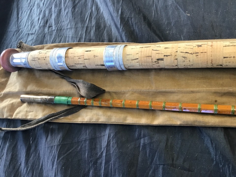B. James & Son Richard Walker MK IV Carp Rod – Split Cane – 1950s ...