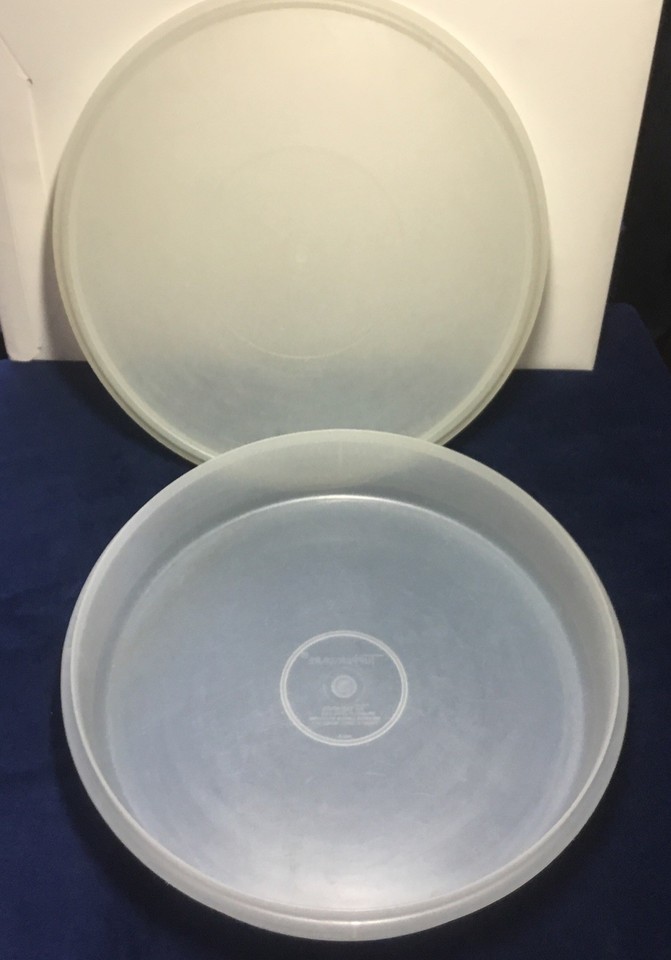 Vintage Tupperware 12” Round Pie Cupcake Cookie Container #242 & Lid ...
