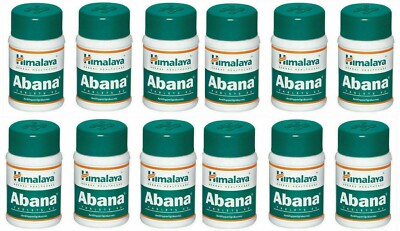 Pack of 12 X Himalaya ABANA 60 Tabs Reduces Cholesterol | eBay