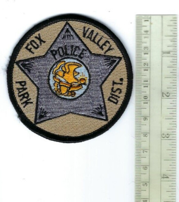 HTF Fox Valley Park District in Aurora IL Illinois Police patch - NEW ...