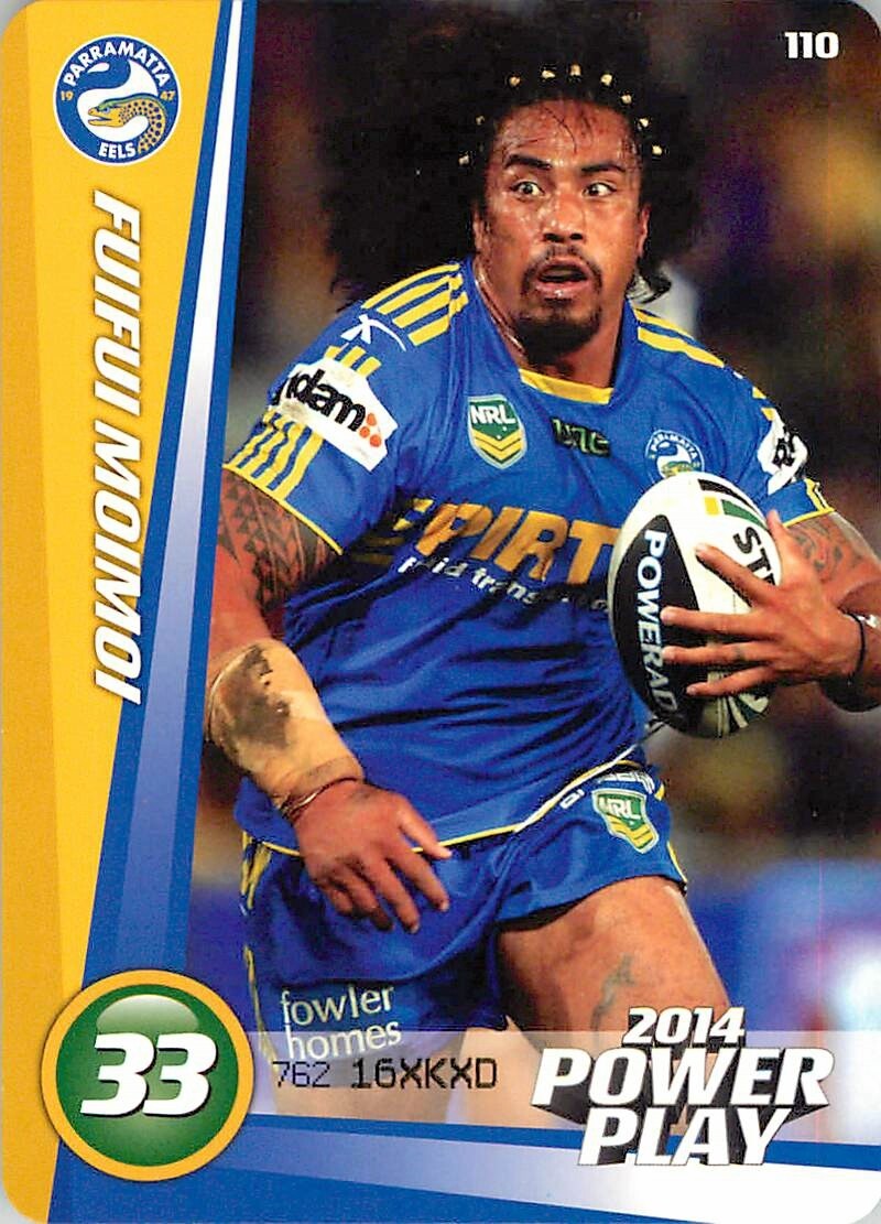 2014 PARRAMATTA EELS NRL Card FUIFUI MOIMOI Power Play | eBay