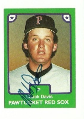Mike Davis 1985 TCMA Pawtucket Red Sox autographed auto signed card | eBay