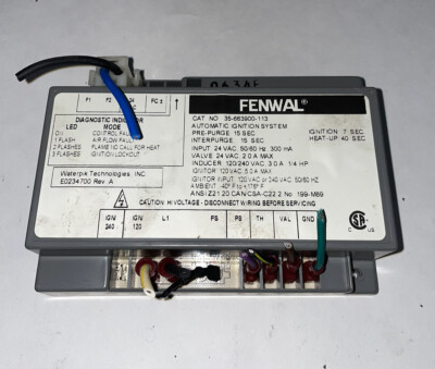 FENWAL 35-663900-113 Automatic Ignition System E0234700 | eBay