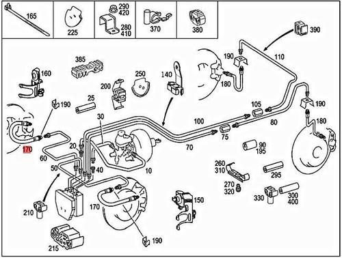 Genuine MERCEDES BBDC 906 A207 A209 C204 C207 Brake hose 2044280435 | eBay
