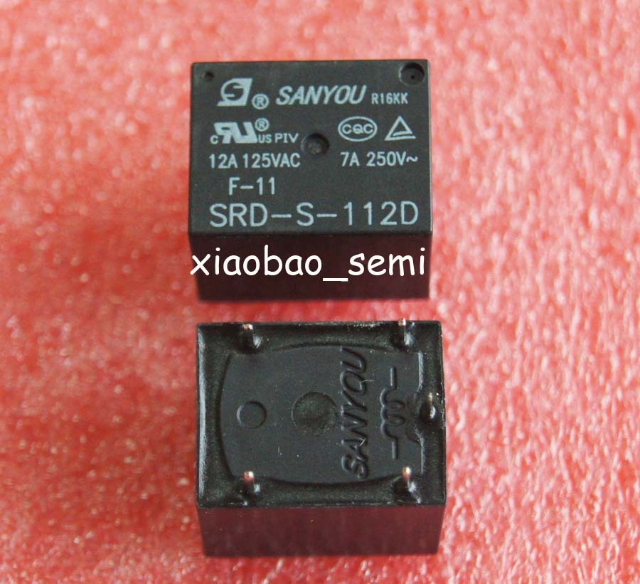20pcs New 12VDC SANYOU SRD-S-112D 12A 125VAC Power Relay 5pin | eBay