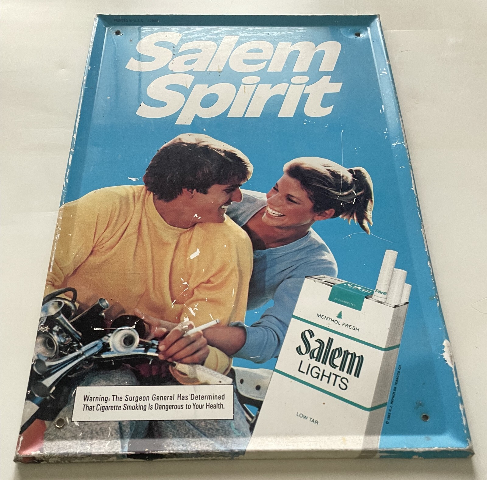 1983 Salem Light Cigarettes SALEM SPIRIT Aluminum Sign #12998-1 RJ ...