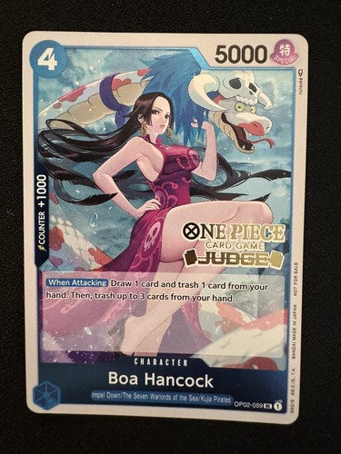 Judge Stamped - Boa Hancock - OP02-059 - Alt Art Promo - One Piece TCG ...