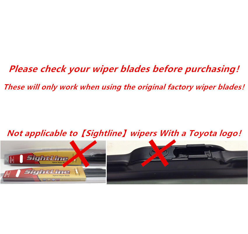 GENUINE PAIR FRONT WIPER RUBBER INSERTS REFILLS FOR 2020-2025 TOYOTA ...