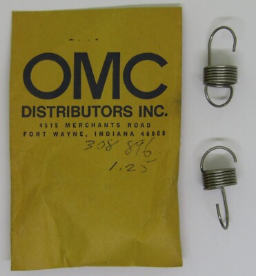 New OMC Outboard Marine Corp Boat OEM Spring Part No. 308896 Sold ...