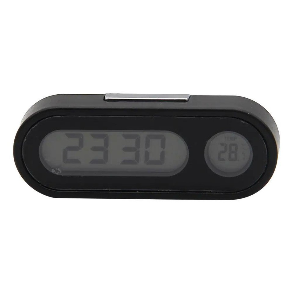 Car Electronic Clock Luminous Thermometer LED Digital Display Dashboard ...